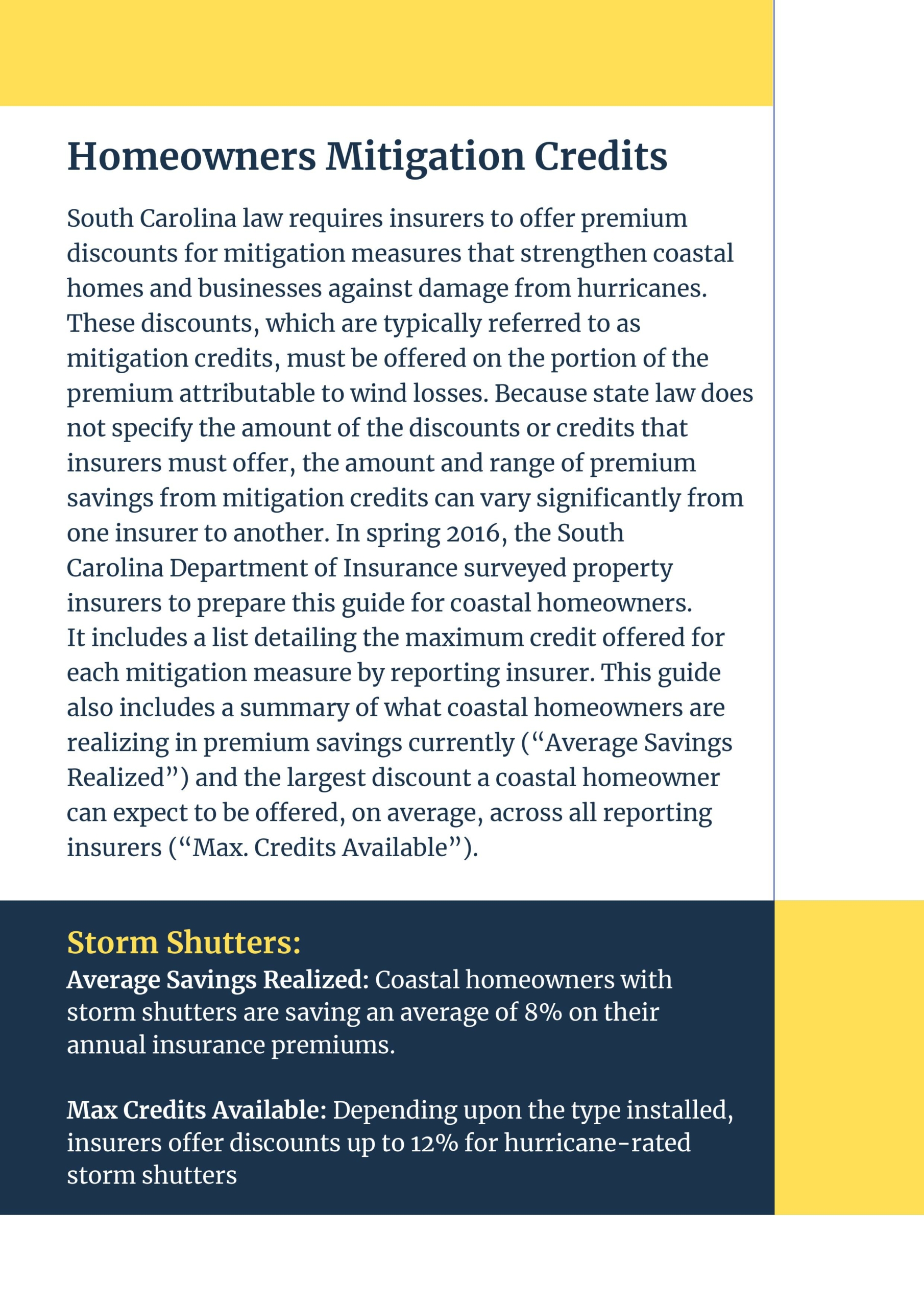 Homeowners Wind Mitigation Credits (SCDOI) - LAB Home Inspections LLC